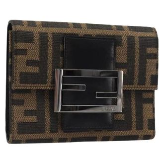 Fendi Pre-owned Zucca Canvas Wallet - Femme - Pre-owned - Brun - Taille: ONE Size