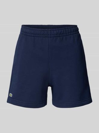 Lacoste Sport Regular Fit Sweatshorts aus reiner Baumwolle