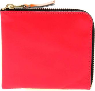 Comme Des Gar&ccedil;ons Homme, Accessoires, Rose, Taille: ONE Size Super Fluo Small Zip Wallet