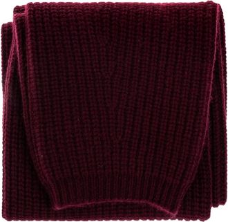 Lisa Yang &Eacute;charpe en cachemire Maseille - Homme - Accessoires - Rouge - Taille: ONE Size