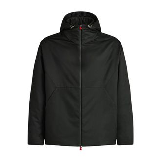 Kiton Hooded Technical Fabric Jacket - - Jackets - Herren - Schwarzk - S