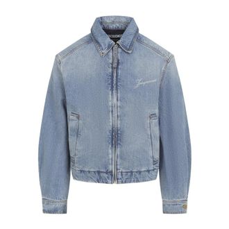 Jacquemus Homme, Vestes, Bleu, Taille: XL La Veste De-N&icirc;mes Canevas Jacket