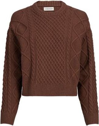 Guess Pull col rond en coton et laine m&eacute;lang&eacute;s