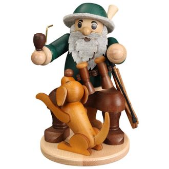 Rudolphs Schatzkiste Räucherfigur Förster mit Hund bunt Höhe 20cm NEU Rauchen Rauchfigur Rauchmann Räucherfigur Räucherkerze Smoker Kerze Figur Mann Holz Seiffen Erzgebirg
