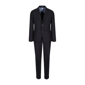 Emporio Armani Klassisches Woll-Anzugset - - Suits - Herren - Blau - 2XL