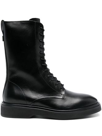 Calvin Klein bottes en cuir - Noir