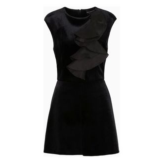Emporio Armani Femme, Robes, Noir, Taille: 38 FR Combinaison Short Noire avec Haut
