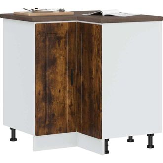 vidaXL Vidaxl - Armoire dangle de cuisine Porto ch&ecirc;ne fum&eacute; bois ding&eacute;nierie