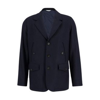 Boglioli Woll-Kaschmir Jacke mit Kn&ouml;pfen - - Jackets - Herren - Blau - S