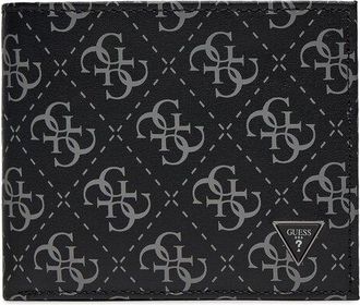 Guess Geldb&ouml;rse Vezzola Leather Slg SMVELE LEA20 Schwarz