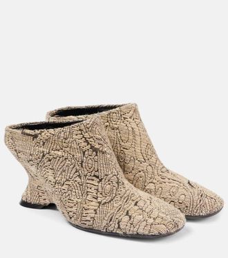 Dries Van Noten Wedges aus Jacquard