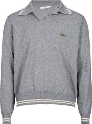Vivienne Westwood Pull logo en coton m&eacute;lang&eacute;