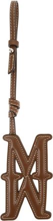 Max Mara Schl&uuml;ssel- & Taschenanh&auml;nger - Mxalacca - Leather Keyring With Logo - Gr. unisize - in Braun - f&uuml;r Damen