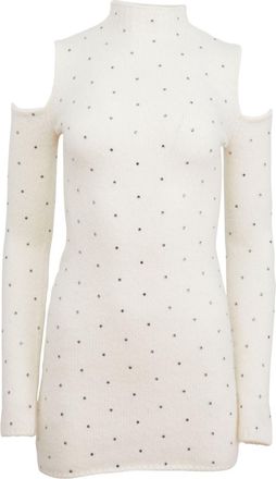 Fleur du Mal Verziertes Minikleid - Weiß