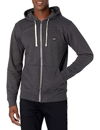 Billabong Billabong Sweat à capuche classique en polaire à fermeture éclair intégrale pour homme., Noir texturé, Small