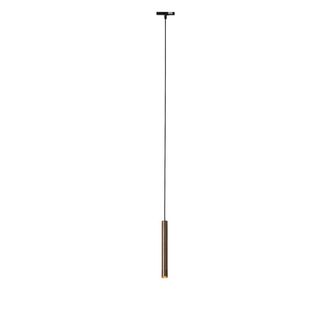 QAZQA Moderne Pendelleuchte I Pendellampe I H&auml;ngelampe I Pendellampe I Pendelleuchte I Lampe I Leuchte Dunkelbronze f&uuml;r 1-phasiges Schienensystem Komplettse