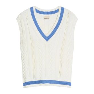 Pennyblack Pbbpotenza V-Ausschnitt Strickware - - Knitwear - Damen - Wei&szlig; - S