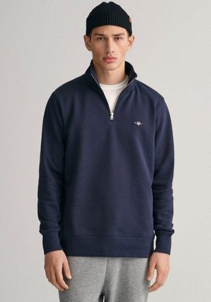 GANT REG SHIELD HALF ZIP SWEAT mit Logostickerei auf der Brust