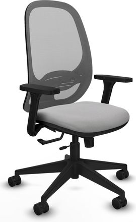 Piqueras y Crespo B&uuml;ro-B&uuml;rostuhl mit 3D-Armen, h&ouml;henverstellbare Lendenwirbelst&uuml;tze, ausgestattet mit Syncro/Translack und Schneideschaum, mit Rollen von 65 mm, Nylon, 