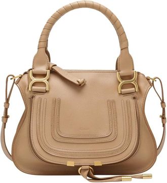 Chlo&eacute; Femme, Sacs, Beige, Taille: ONE Size Marcie Small Double Carry