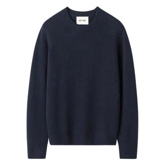 Soft Goat Pull &agrave; col rond &eacute;pais - Homme - Pulls - Bleu - Taille: S