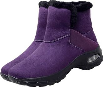 IFUNDOM Bottes de Neige Chaudes pour Femmes -Montantes Doublure en Peluche Semelle Antid&eacute;rapante L&eacute;g&egrave;re et R&eacute;sistante aux Chocs Bottines Confortables DHiver P