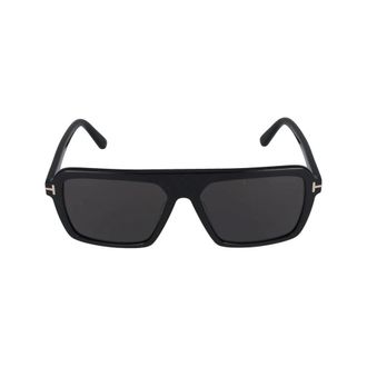 Tom Ford unisex, Accessoires, Noir, Taille: 56 MM Lunettes de Soleil Classiques Noires
