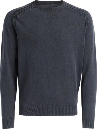Roberto Ricci Design Rrd, Homme, Pulls, Bleu, Taille: XL Techno Wash Round Knit