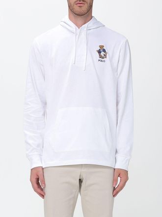 Polo Ralph Lauren Sweat &agrave; capuche en coton avec imprim&eacute; Teddy Bear et poche kangourou