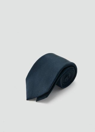 Mango Cravate 100 % soie bleu marine - Homme - Taille unique - MANGO MAN