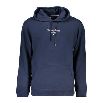 Tommy Hilfiger Homme, Sweatshirts et sweats &agrave; capuche, Bleu, Taille: 2XL Sweat &agrave; capuche bleu avec logo imprim&eacute;