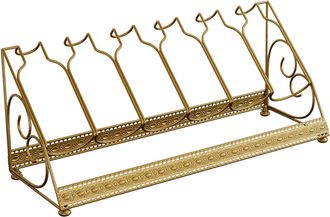 Generic Weinregal aus Metall, Weinhalter für Die Arbeitsplatte, Wasserdicht und Rostfrei, Stilvoll und Langlebig, Geeignet für Küche/Café/Bar/Restaurant(Gold)