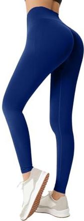 Generic Legging Anti Cellulite Femme Mode D&eacute;contract&eacute; Unicolore Yoga Base Fitness Pantalon de Sport Femme Minceur Taille Haute Lissant Fessier sans Couture Lo