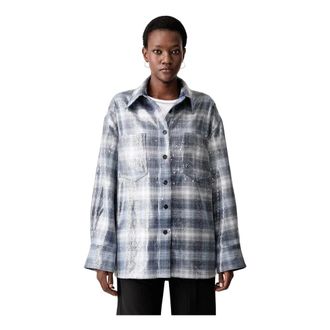 Pinko Shirt Jacket - - Jackets - Damen - Blau - S