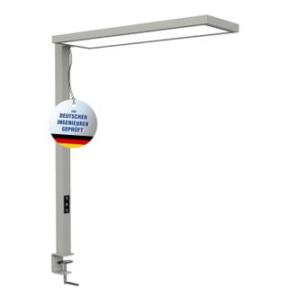 Maul Klemmlampe MAULsenja | Tischlampe dimmbar (2700-5700 K) | Energieeffizente LED-Technik | Lampe mit direkter & indirekte Beleuchtung | Tischlampe mit B