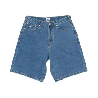 Obey Bigwig Baggy Denim Short - - Shorts - Herren - Blau - W28
