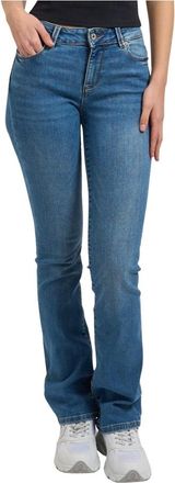 Fracomina Femme, Jeans, Bleu, Taille: W29 Jean Bootcut avec Effet Push-up
