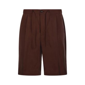 Hev&ograve; Homme, Shorts, Brun, Taille: M Torrelapillo 33 Pleated Shorts