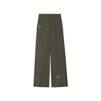 Rodebjer Femme, Pantalons, Vert, Taille: 40 FR Nora Embroidery Pants