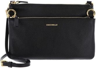 Coccinelle Cuir sac à épaule bandoulière Yvonne Mini Bag Noir