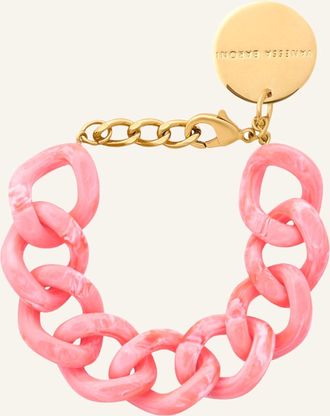Vanessa Baroni Vanessa Baroni Armband Mini Flat Chain Bracelet Strawberry Icecream By Glambou pink