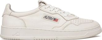 Autry Femme, Chaussures, Blanc, Taille: 38 EU Baskets en Cuir Blanc pour Femmes