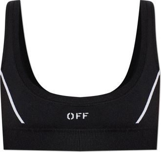 Off-white Femme, Sport, Noir, Taille: 40/42 FR Brassi&egrave;re de sport Logo
