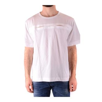 Diesel Wei&szlig;es Baumwoll-T-Shirt Hergestellt in BG - - Tops - Herren - Wei&szlig; - M