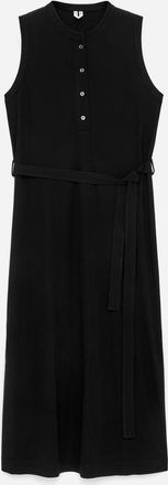 Arket Kleid Aus Stretch-Viskose -Schwarz