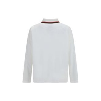 Vivienne Westwood Striped Collar Organic Cotton Polo Shirt - White