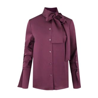 SIMKHAI Elegante Lila Bluse mit Schleifen - - Blouses & Shirts - Damen - Lila - XL