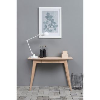 Mørteens home24 Schreibtisch Woodtown 105 x 74 x 45cm Beige/Eiche Hell