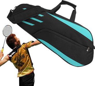 Generico Aufbewahrungstasche, Badminton-Tasche, Schläger, wasserdichte Schultertasche für Herren, Damen, Jugendliche und Erwachsene