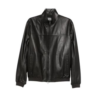 Emporio Armani Blouson aus Nappa-Lammleder- handschuhweich - - Jackets - Herren - Braun - XL